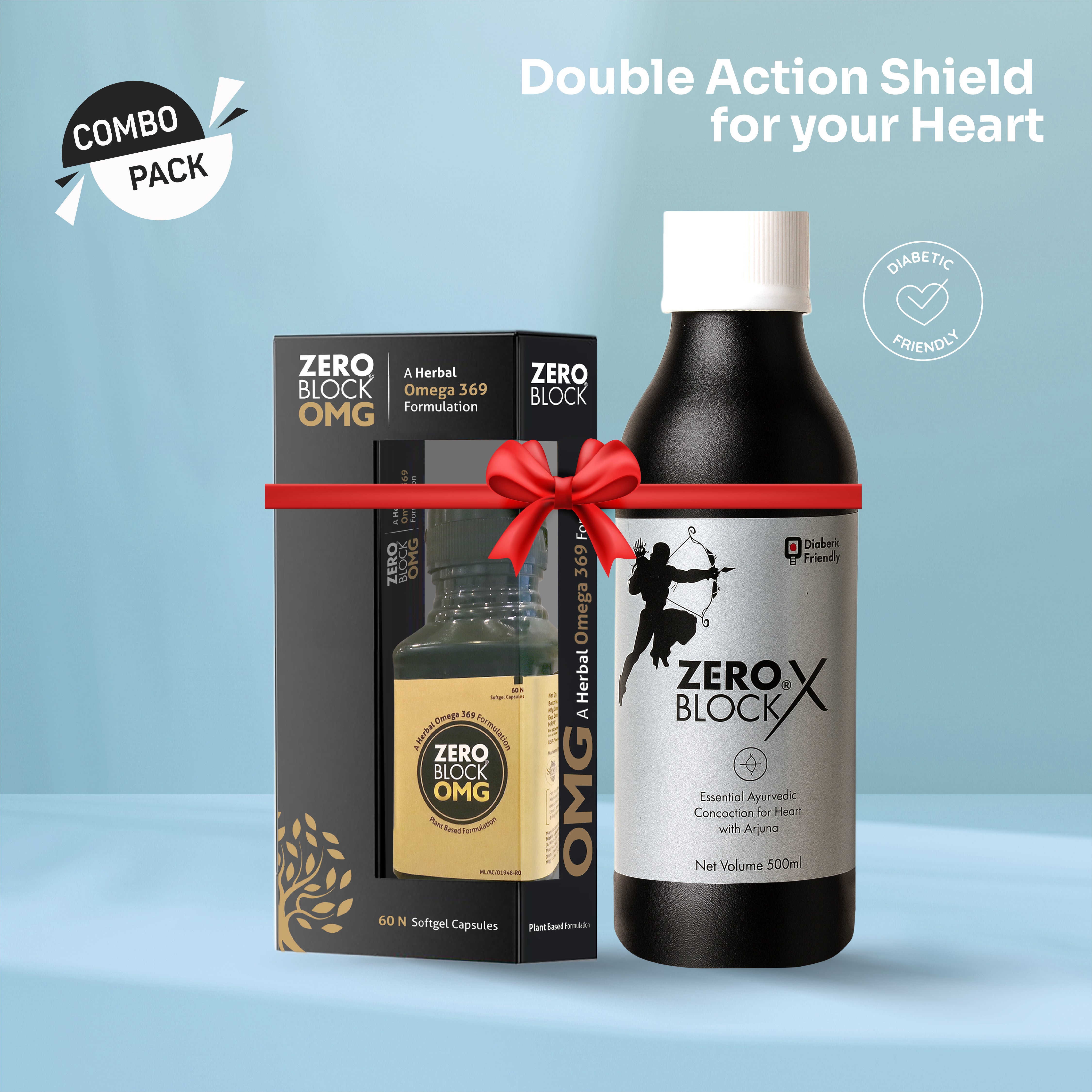 ZERO BLOCK X 500ml concoction + ZERO BLOCK OMG veg source 60 softules ...